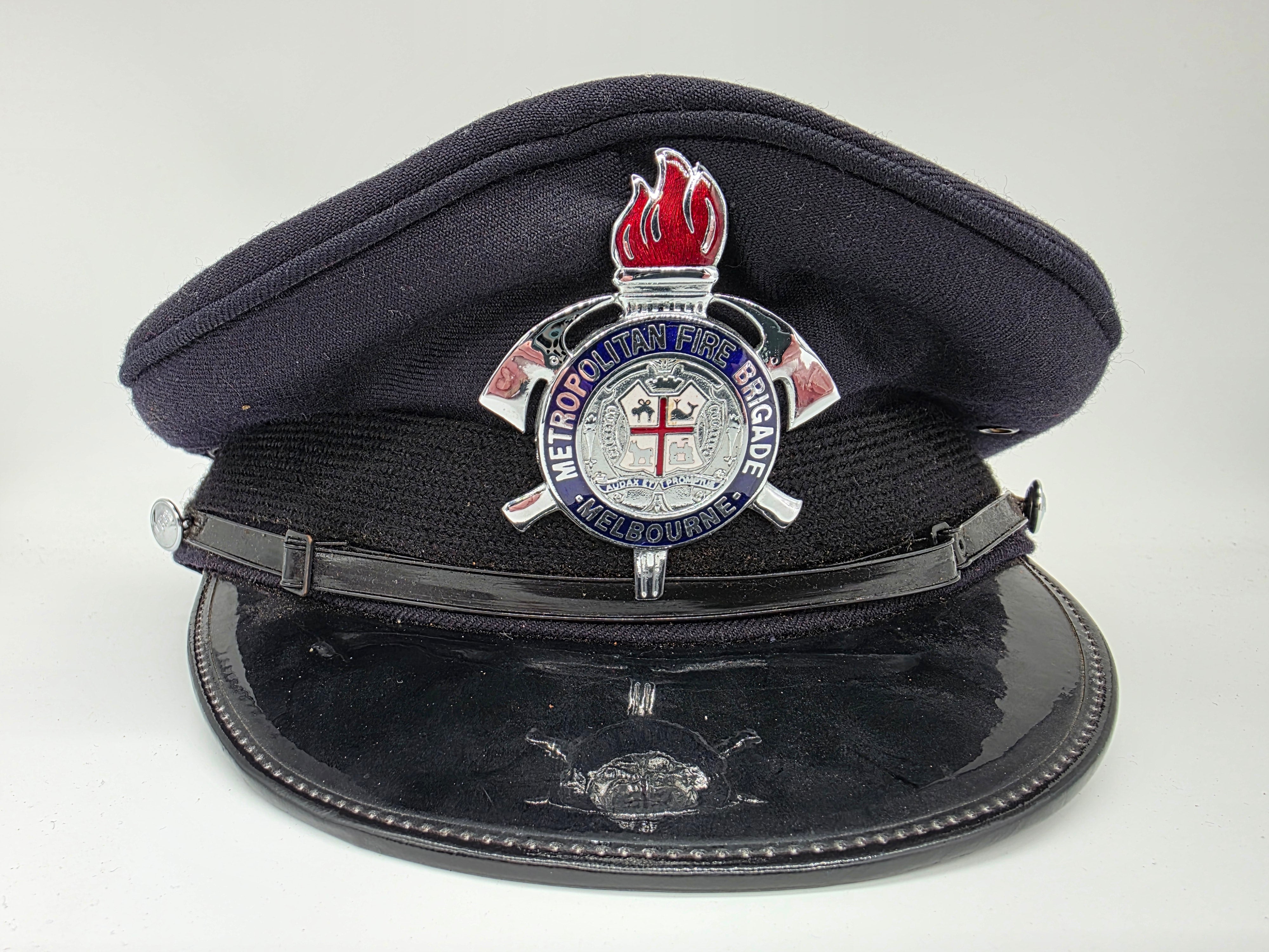 MFB dress uniform Peaked caps #4 – Fire Services Museum of Victoria